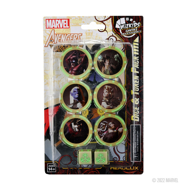 Marvel HeroClix: Avengers War of the Realms Dice & Token Pack – WizKids