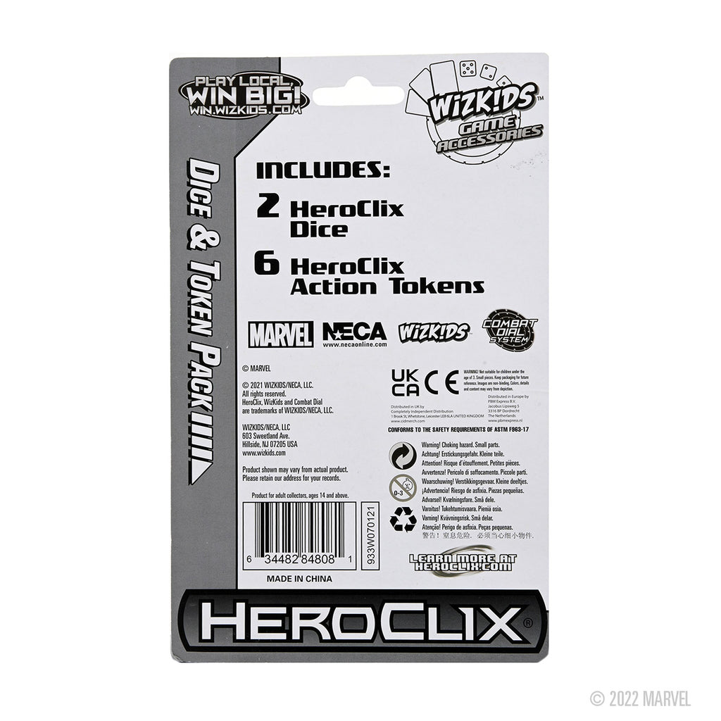 Marvel HeroClix: Avengers War of the Realms Dice and Token Pack – WizKids