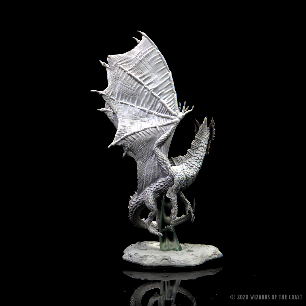D&D Nolzur's Marvelous Miniatures: Young Silver Dragon – WizKids