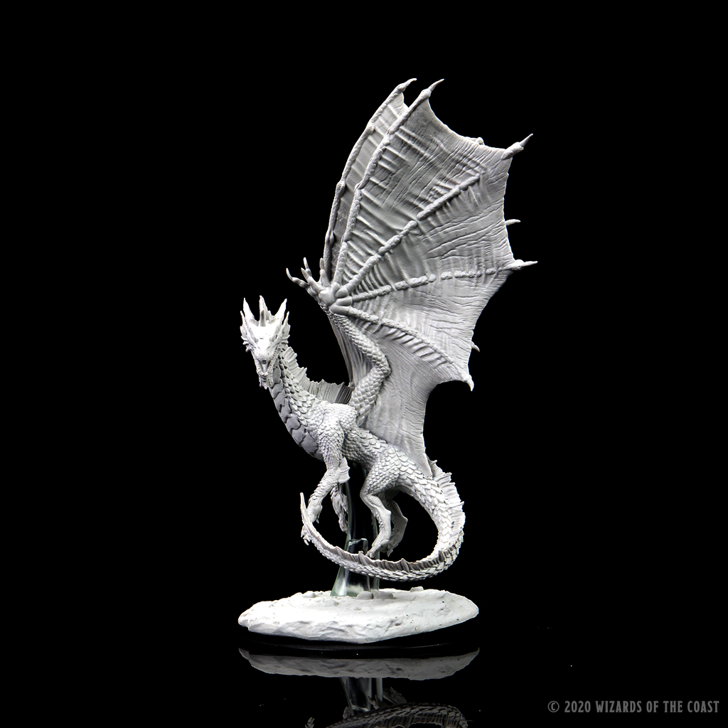 D&D Nolzur's Marvelous Miniatures: Young Silver Dragon – WizKids
