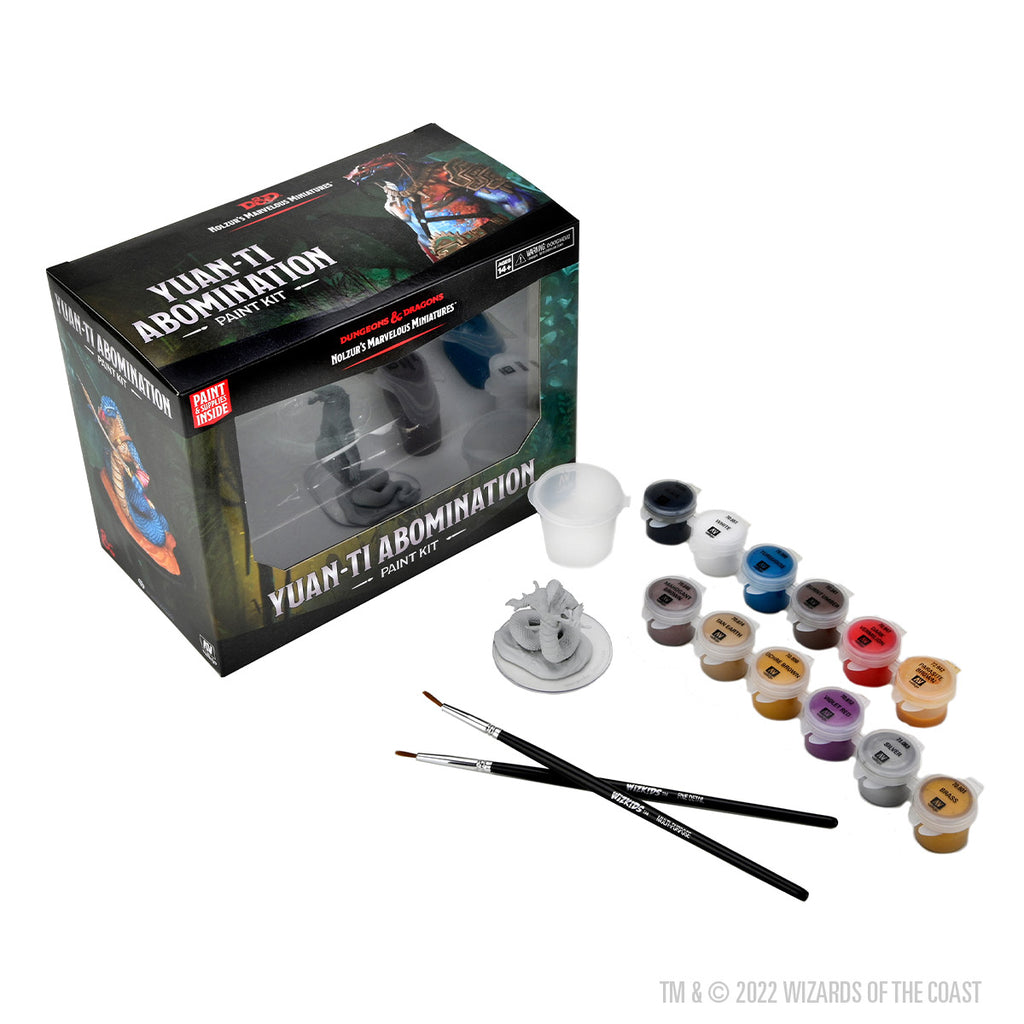 Dungeons & Dragons Nolzur's Marvelous Miniatures: Paint Kit- Yuan-ti A ...